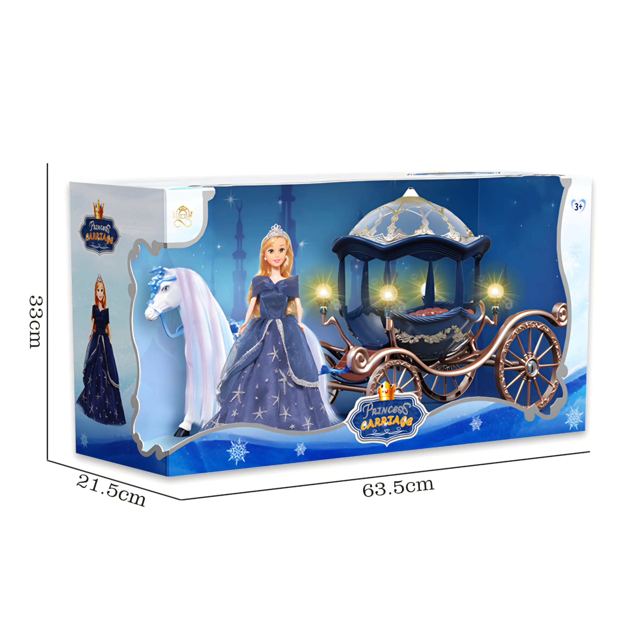Papusa Princess cu Calut si Caleasca cu Lumini si Sunete » Bamby Land